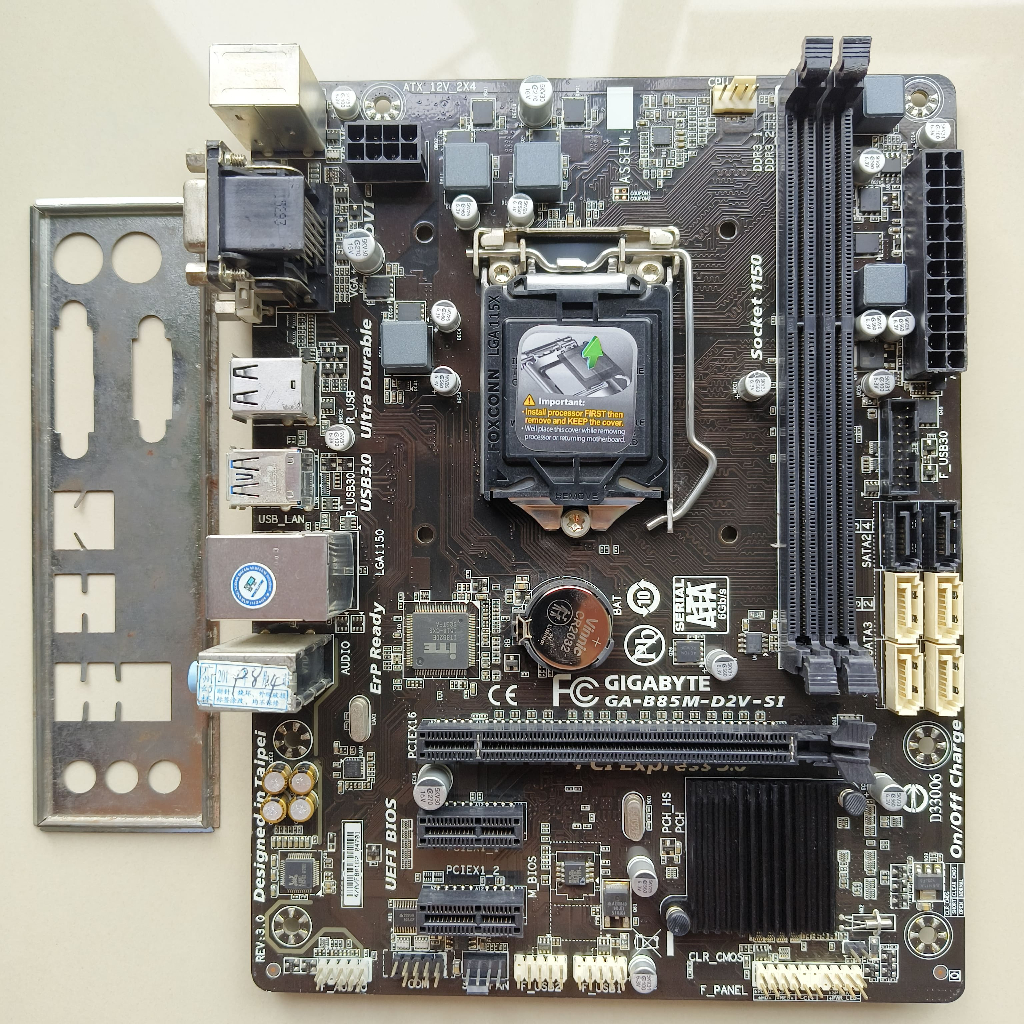Jual MAINBOARD GIGABYTE GA-B85M-D2V-SI LGA 1150 DDR3 MICRO ATX | Shopee ...