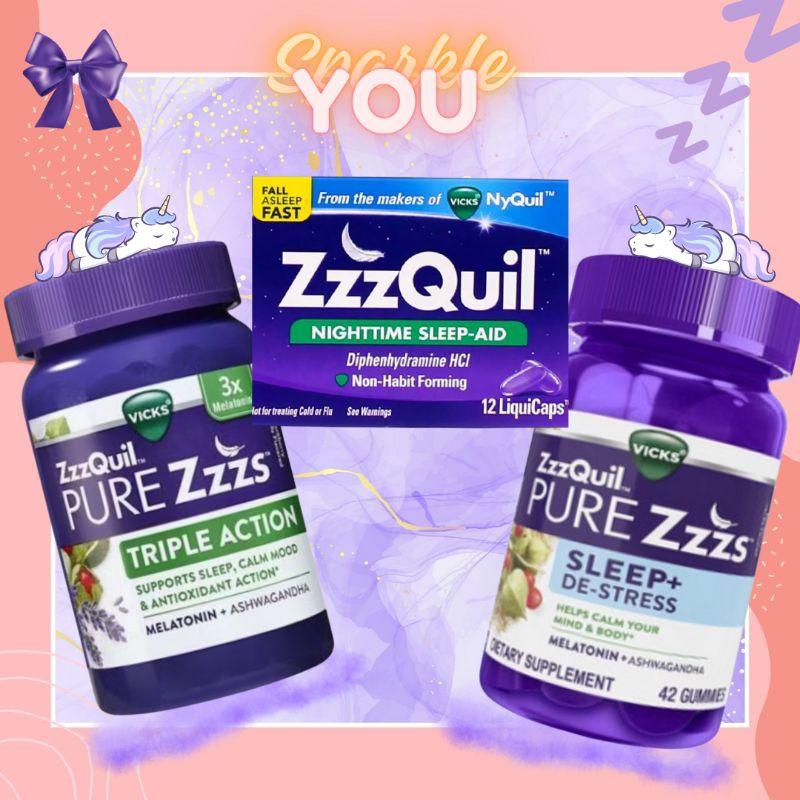 Jual [100% ORI USA] Zzzquil Vicks Nightime Sleep Aid / Sleep + De ...
