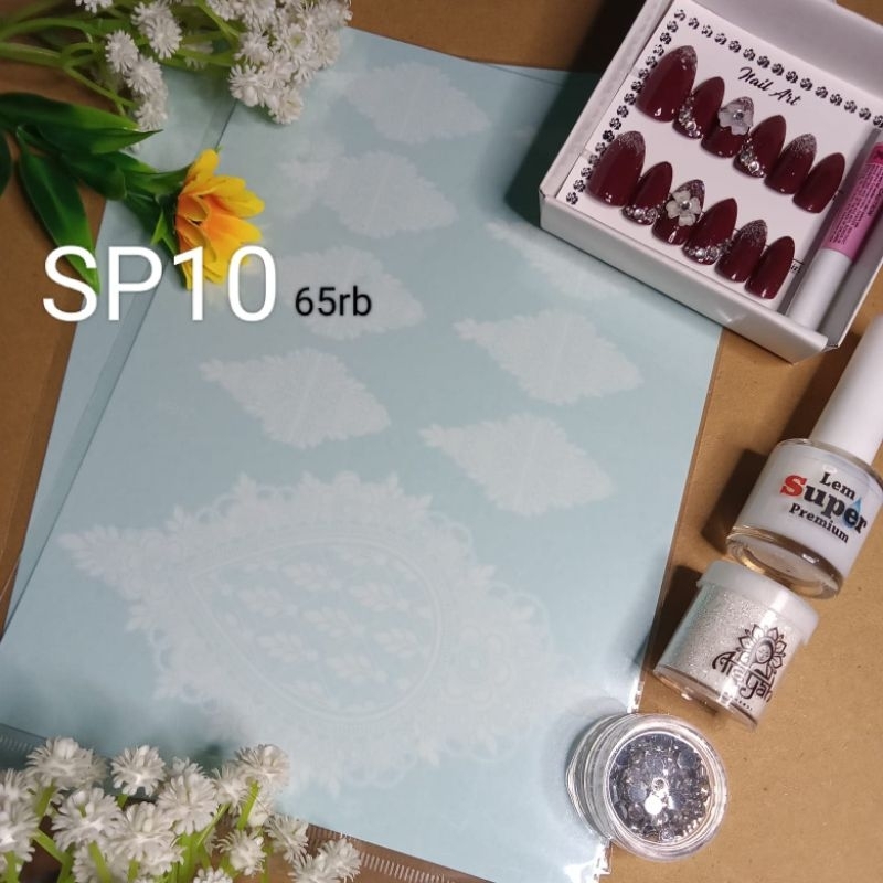 Jual Stiker tempel Henna putih SP10 | Shopee Indonesia