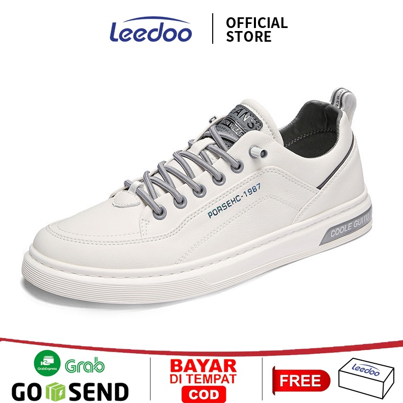 Jual KODE T19K Leedoo Sepatu Pria Formal Sneakers Original Muda ...
