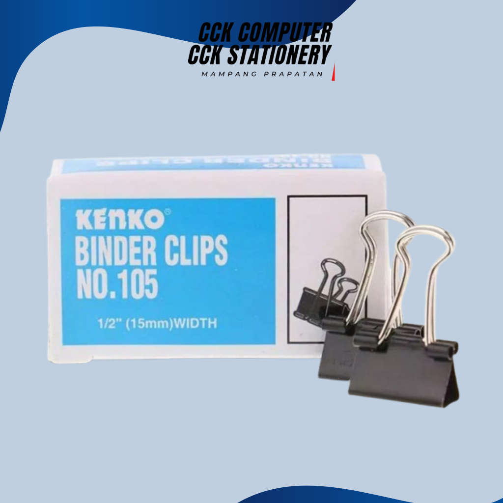 Jual Penjepit kertas / Binder Clip 105 1 dus kecil [ 12pcs ] | Shopee ...