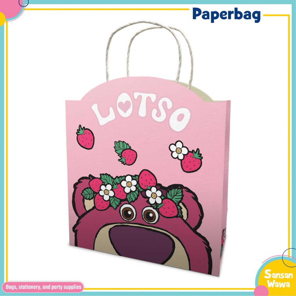 Jual Lotso Toy Story paper bag goodie bag souvernir birthday gift ulang ...