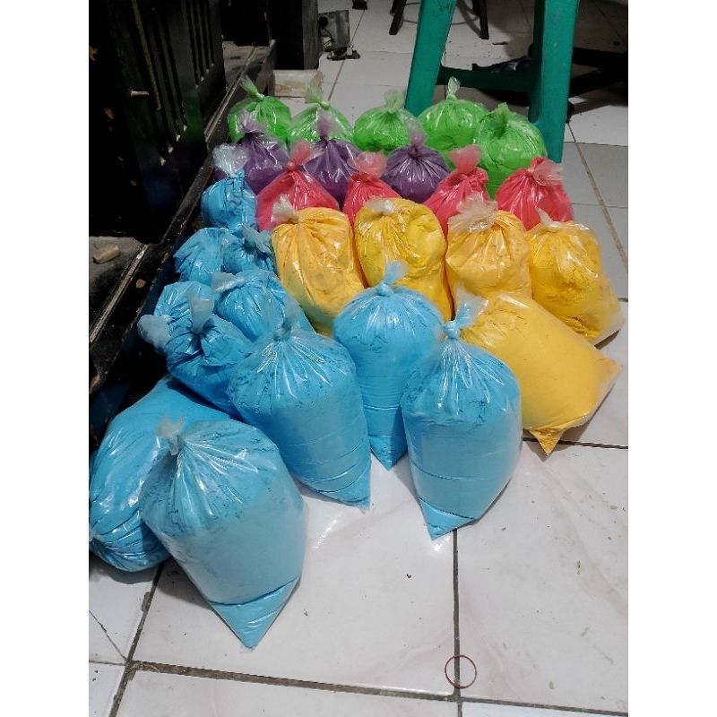 Jual Holi powder warna/holi powder/tepung warna 250 gram, Holy powder ...