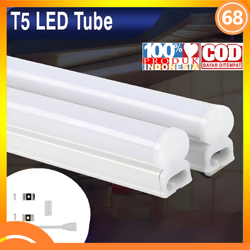 Jual Lampu TL Neon / Lampu T5 LED Tube Lamp 6W 10W 15W 18W / T5 LED 30cm 60cm 90cm 120cm Warna ...