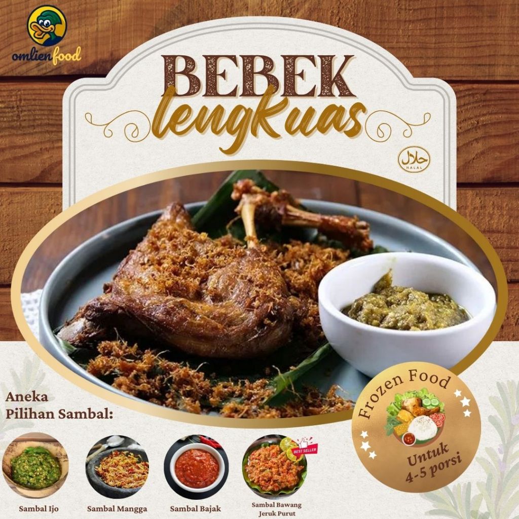 Jual Bebek Ungkep Frozen Food Instan Bebek Entok Goreng Lengkuas 600gr ...