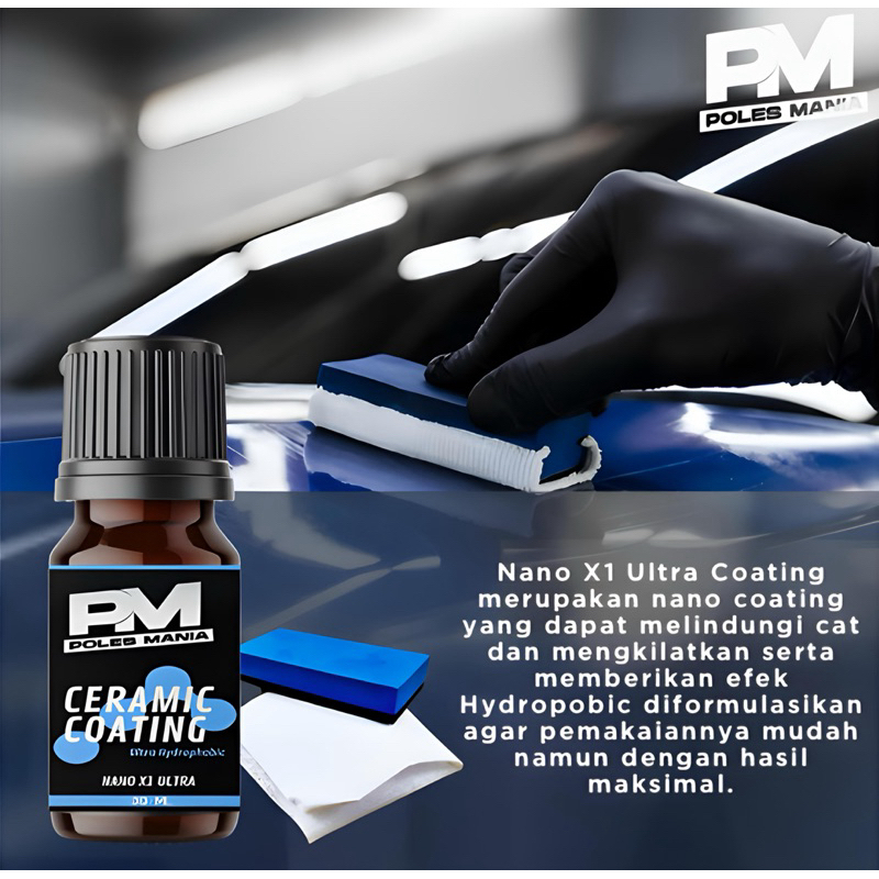 Jual Nano X1 Ceramic Coating Pengkilap Body Mobil Motor Efek Daun Talas | Shopee Indonesia