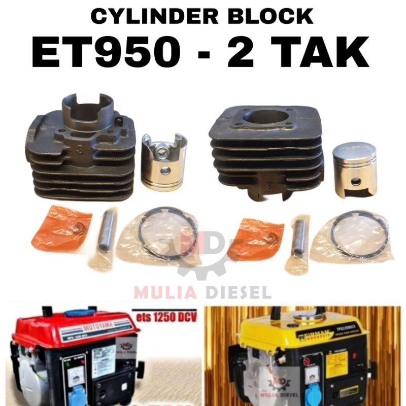 Jual Cylinder Block Blok Boring Piston Genset Generator 2 TAK 950 800 ...