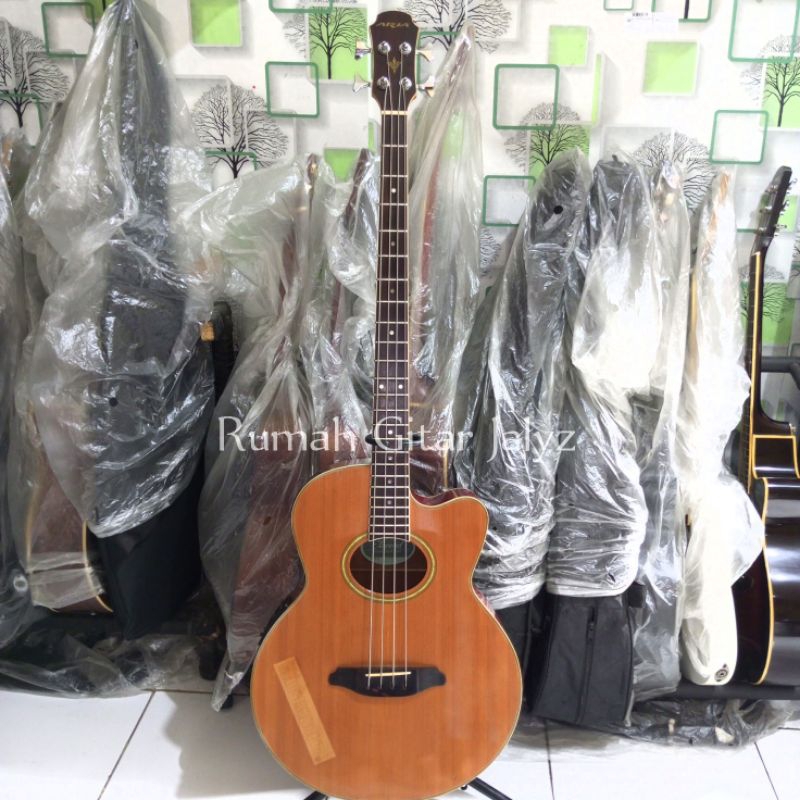 Jual bass akustik elektrik bekas second ARIA ELECORD FEB SPL-N Original ...