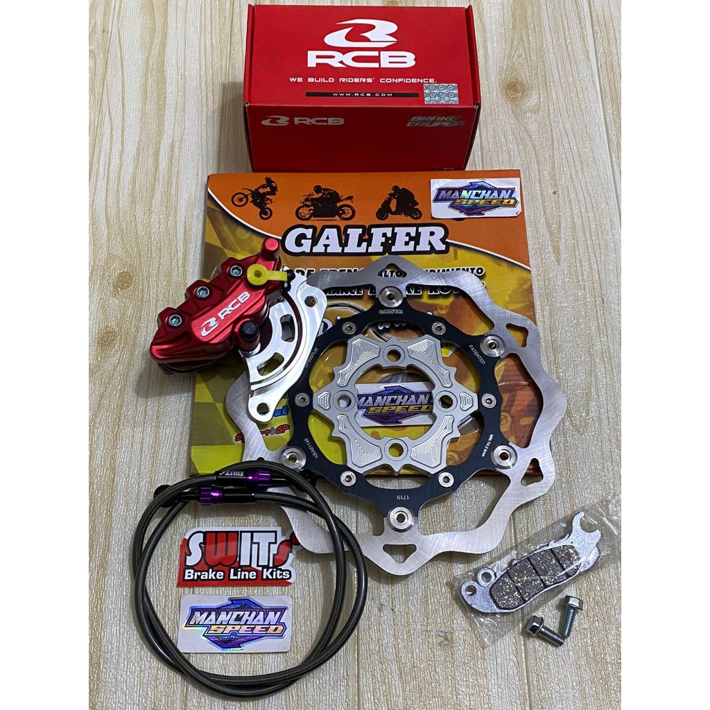 Jual PAKET FULLSET KALIPER RCB S SERIES + BREKET + DISK GALFER 260mm ...