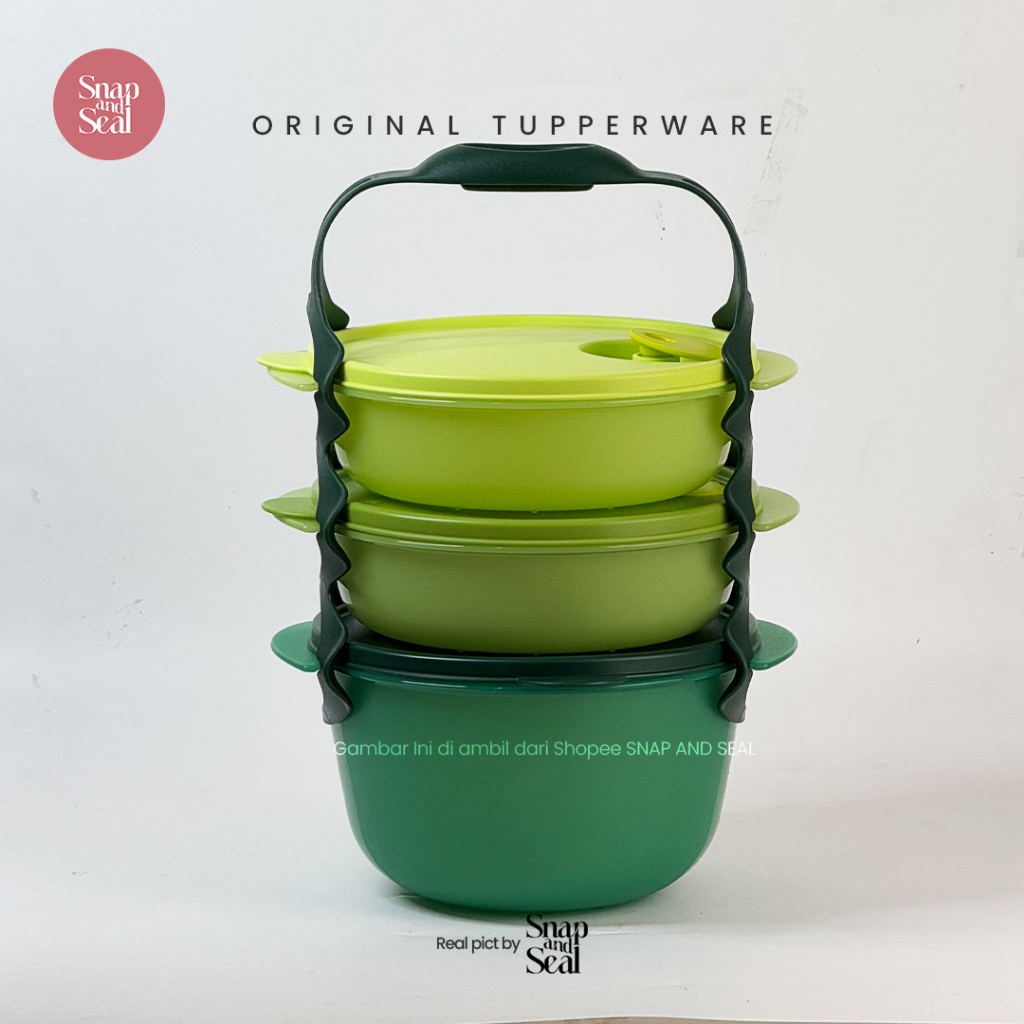 Jual Tupperware Carry All Bowl Rantang Bulat Microwavable | Shopee ...
