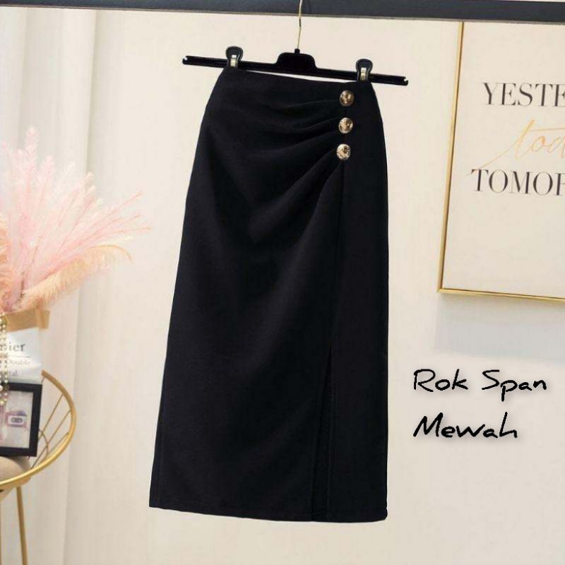 Jual Rok Span Mewah Bahan Scuba Premium tebal Rok Span Mewah Cocok ...