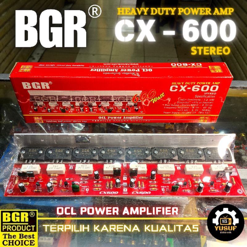 Jual KIT POWER AMPLIFIER STEREO 600watt SANKEN CX-600 BELL BGR ORIGINAL ...