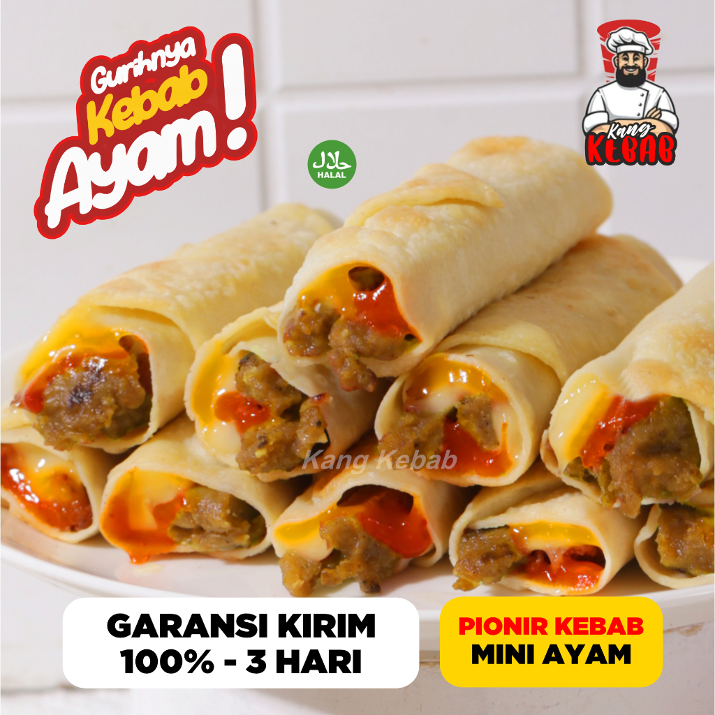 Jual KANG KEBAB AYAM MINI FROZEN ISI 10 CEMILAN FROZEN HALAL GARANSI ...