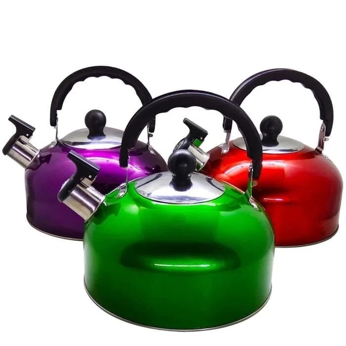 Jual Teko Bunyi Warna Whistling Kettle 3 Liter Stainless Steel - Teko Siul | Shopee Indonesia