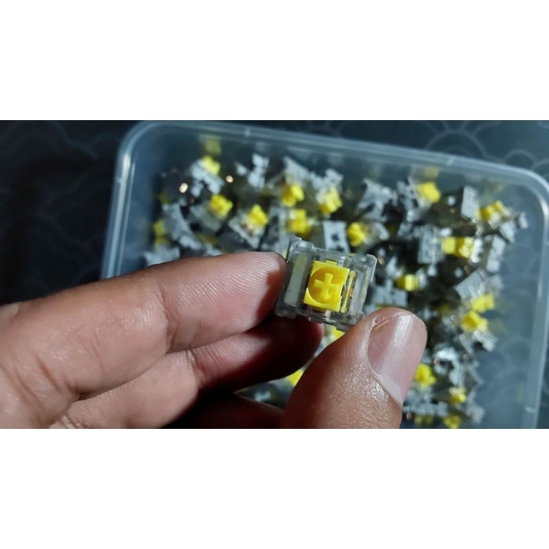 Jual Ajazz AS Yellow Mechanical Keyboard Switch 65pcs | Shopee Indonesia