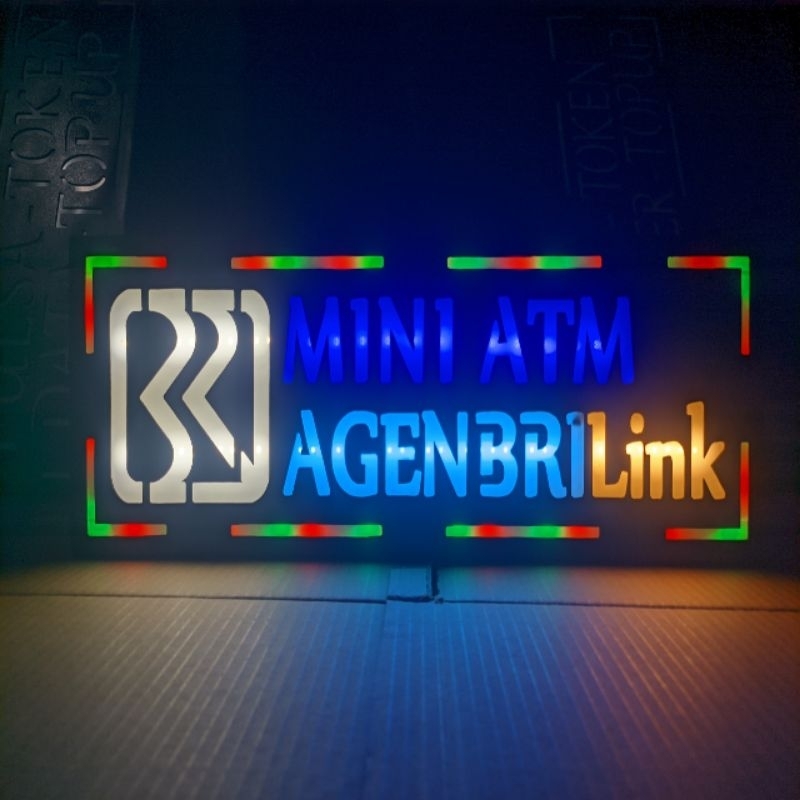 Jual Lampu Tulisan Mini ATM BRI Link | Lampu Sign | Lampu Led iklan ...