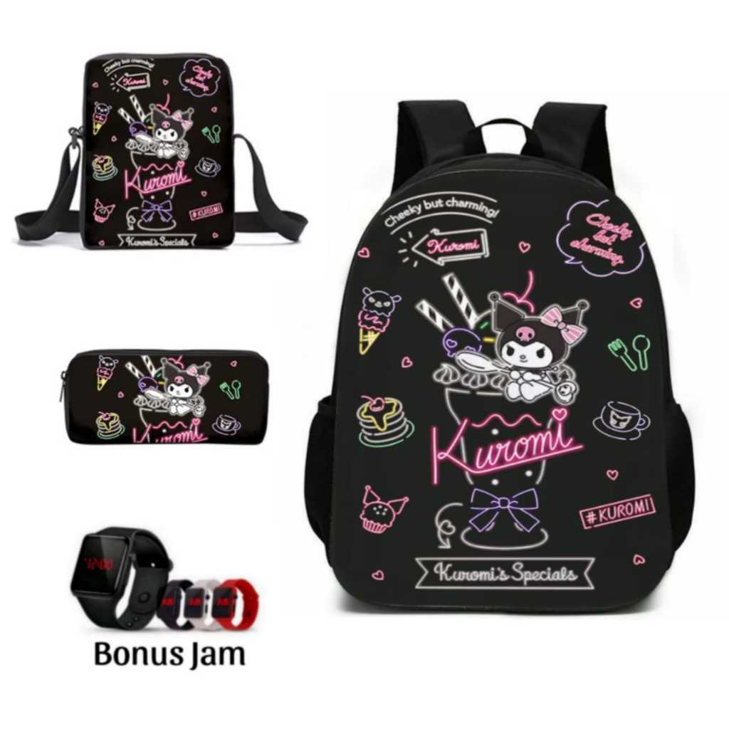 Jual tas anak perempuan - tas sekolah anak tk dan sd - tas ransel anak cewek gambar kuromi ...
