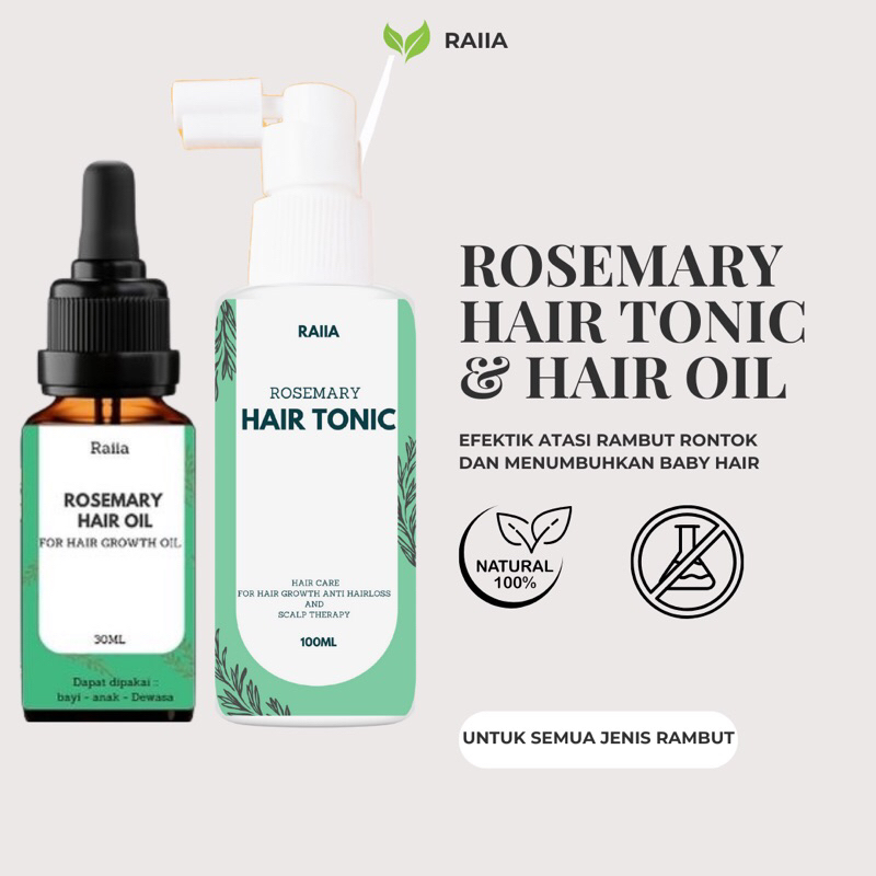 Jual paket Hair Tonic & Rosemary Hair Growth Oil penyubur rambut rontok ...