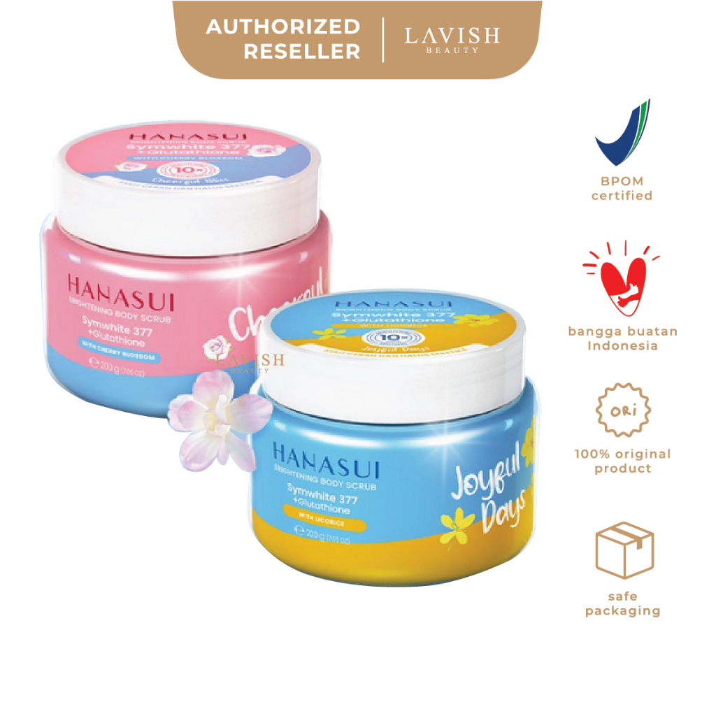 Jual HANASUI Brightening Body Scrub (200gr) | Shopee Indonesia