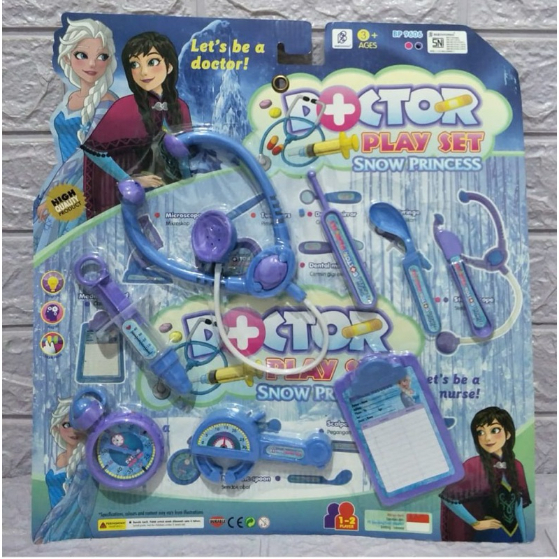 Jual main alat-alat dokter / dokter play set frozen/Alat Dokter mainan ...