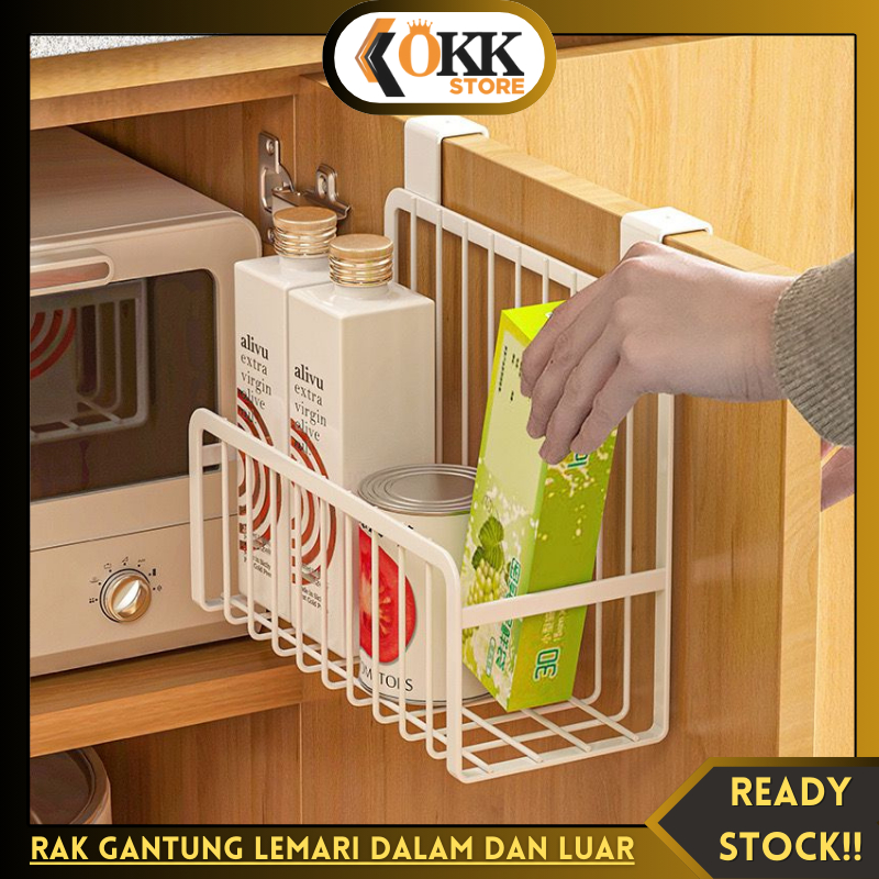Jual OKK Rak Gantung Lemari Tempat Bumbu Dapur / Rak Gantung Besi ...