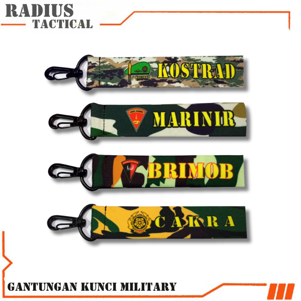 Jual RADIUS - GANTUNGAN KUNCI MILITARY - TACTICAL / TNI AD AU AL ...