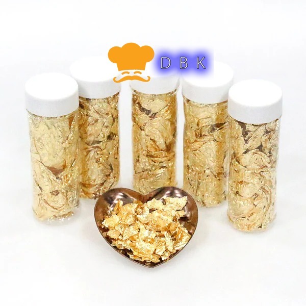 Jual Edible Gold Foil 2gr gold flake sheet emas hiasan kue mewah food ...