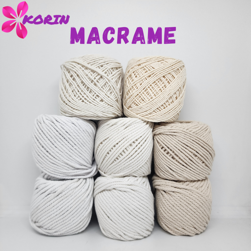 Jual Tali Katun Makrame / Macrame Cotton Rope / Benang Macrame / Warna ...