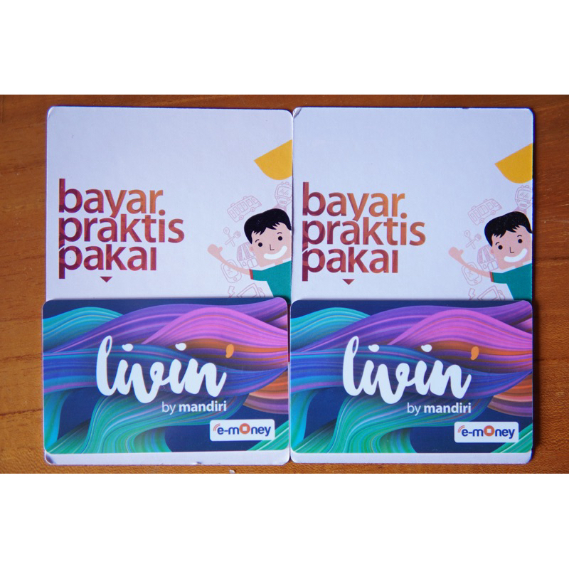 Jual Kartu Emoney Livin Card by Mandiri / E-TOLL | Shopee Indonesia
