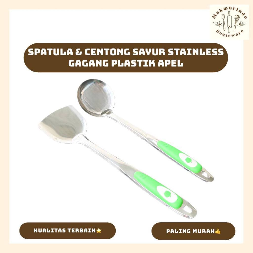 Jual Sodet Stainless Steel Motif Apel Irus Sendok Sop Sutil Centong ...