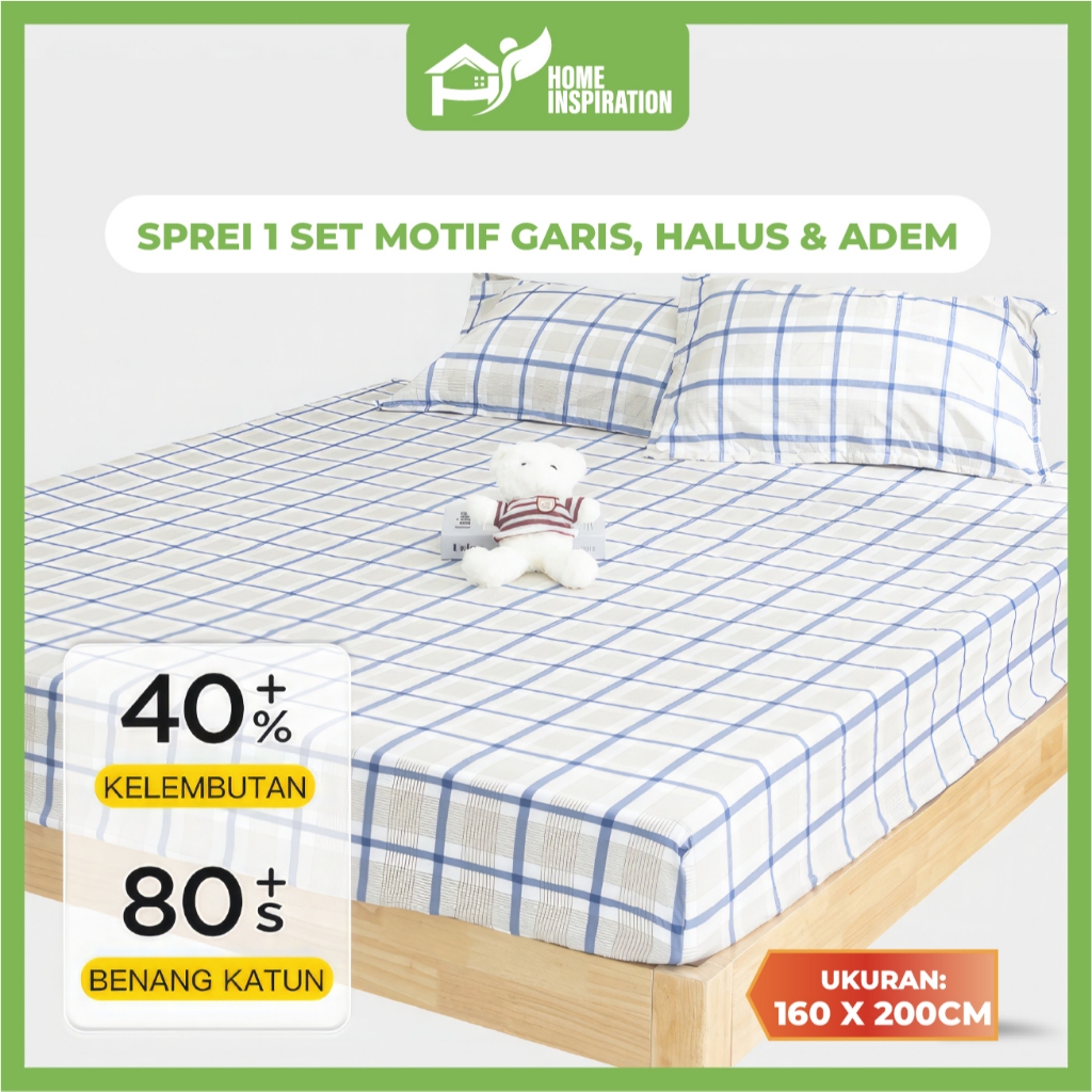 Jual Home Inspiration Sprei Motif Aesthetic Sprei Bahan Halus Premium ...