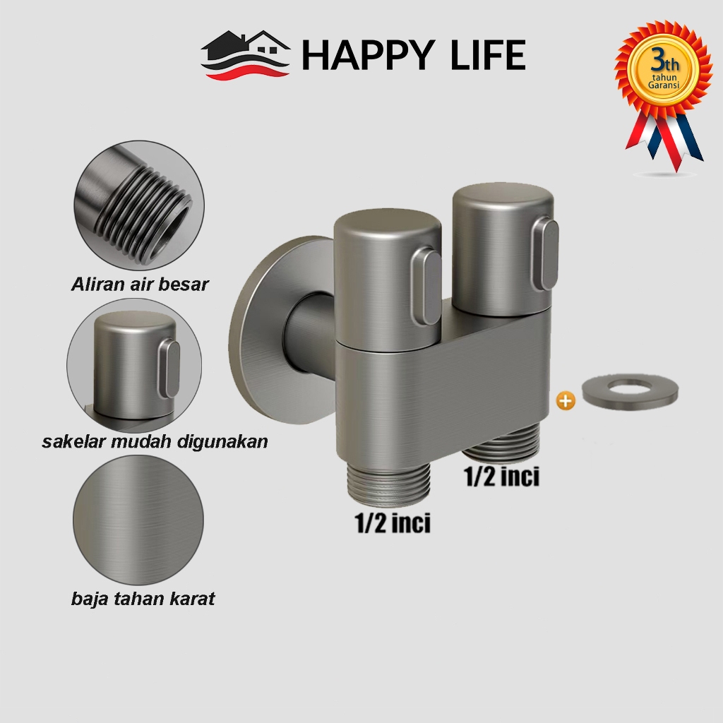 Jual Stop Kran Cabang Tee Kran Shower T Toilet Closet Jet Sambungan ...