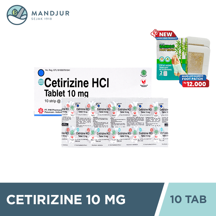 Jual Cetirizine 10 mg 10 Tablet - Obat Rhinitis dan Gatal Alergi ...