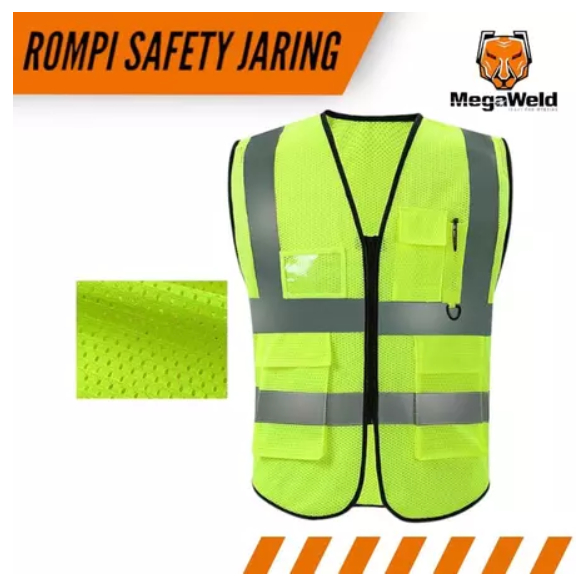 Jual Rompi Proyek Jaring Safety Vest Jaring Rompi Jaring Safety ...
