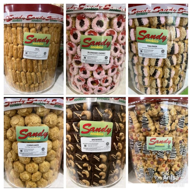 Jual KUE SANDY COOKIES SPESIAL KEMASAN MIKA 250 GR | Shopee Indonesia