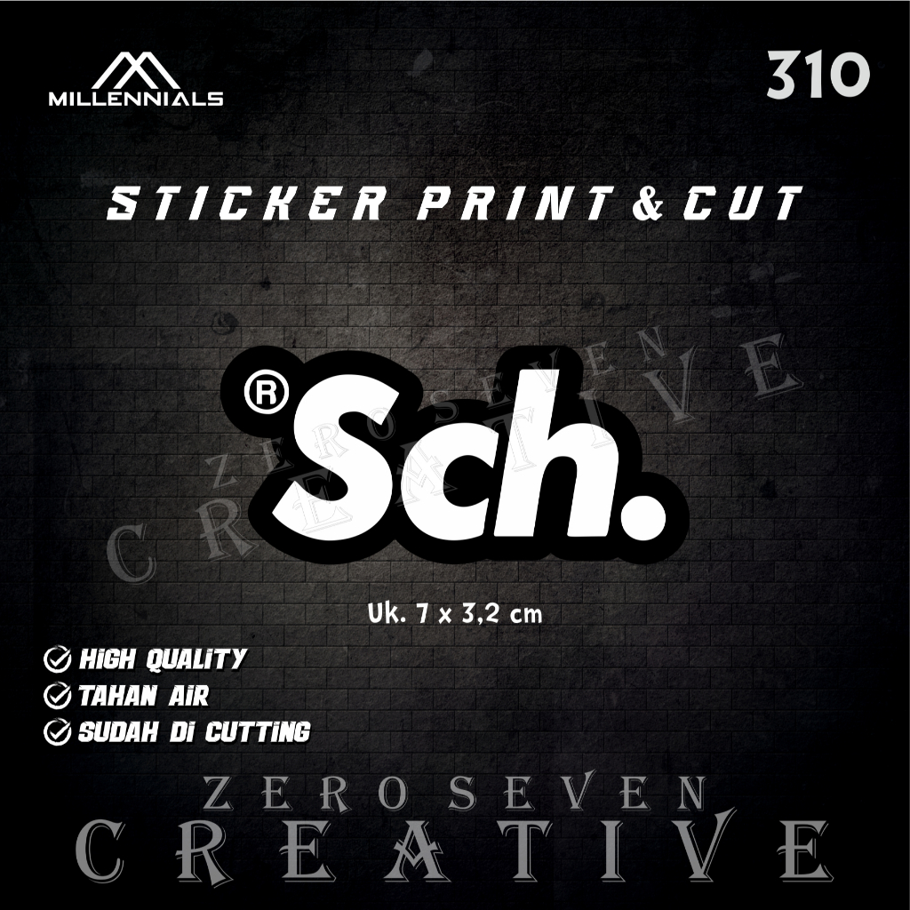 Jual STIKER DISTRO SCH / BRAND / STIKER MOTOR / LAPTOP / TUMBLER ...