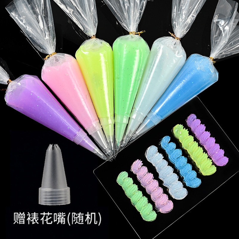 Jual Deco Cream Glitter Transparan FREE Spuit. UKURAN 50 ML9 Warna, Lem ...