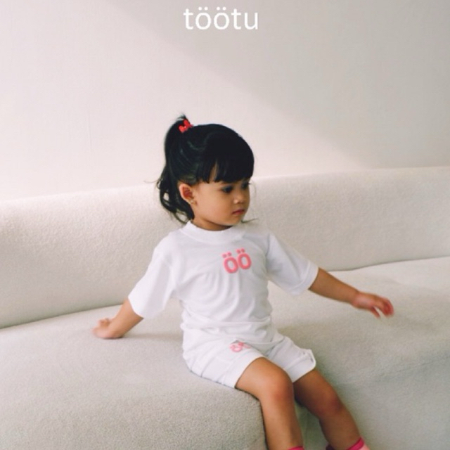 Jual tootu - BASIC SET - WHITE/PINK - COTTON BAMBOO - Unisex Kids ...