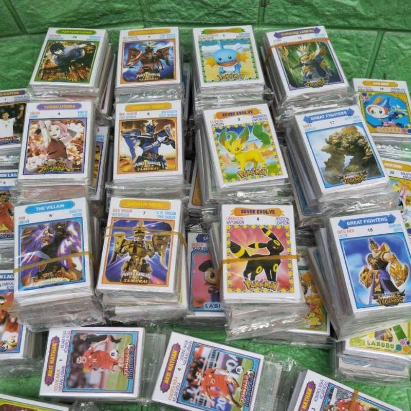 Jual 12 Sachet Mainan Kartu Kwartet Jumbo FF BOBOIBOY ULTRAMAN 4,5x6 ...