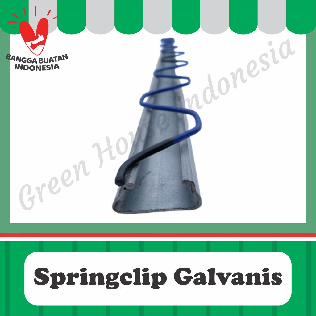 Jual Set Spring Clip Galvanis Panjang 6 Meter - Green House Indonesia ...