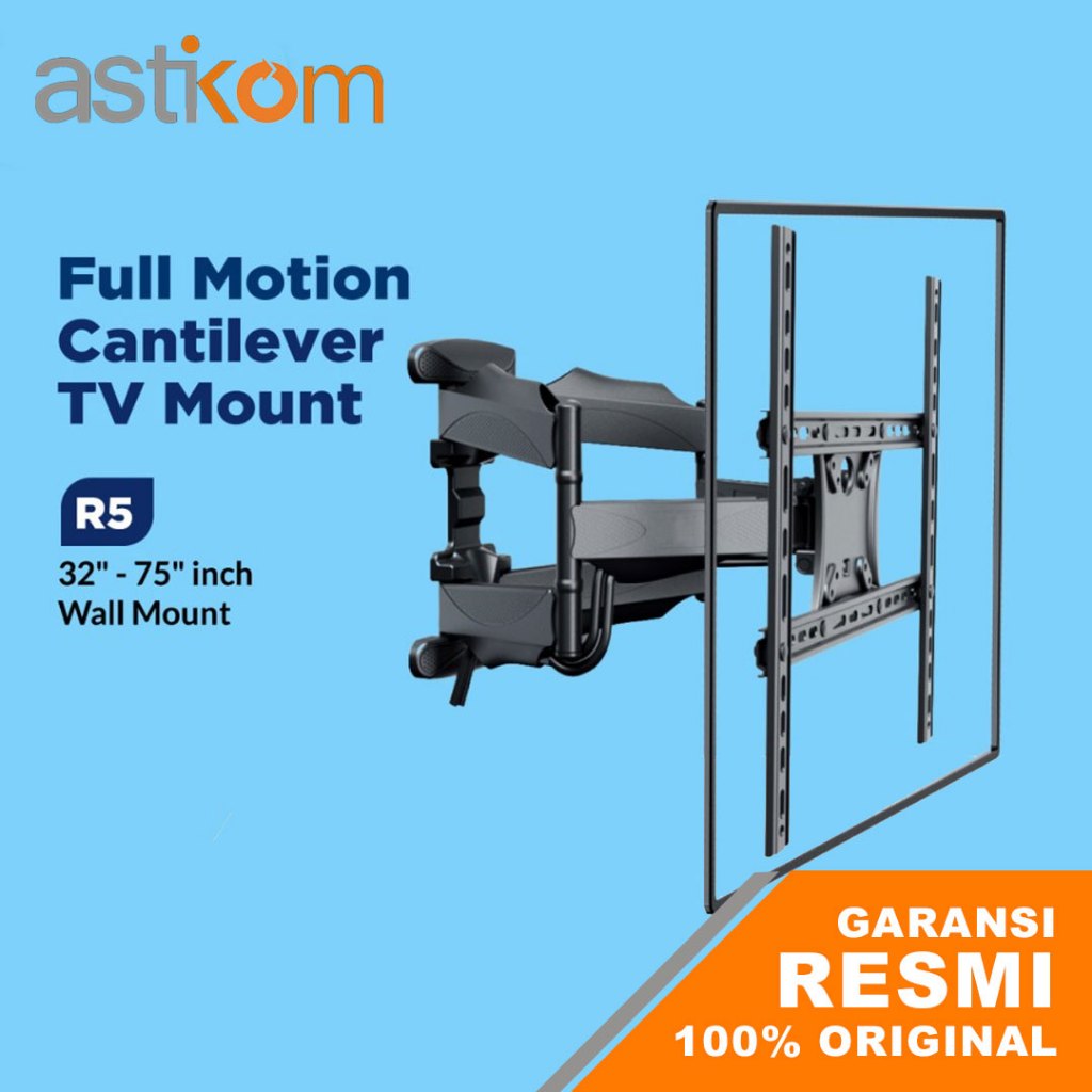 Jual Bracket Rodson R5 Full Motion Cantilever TV Mount 32-75 inch ...