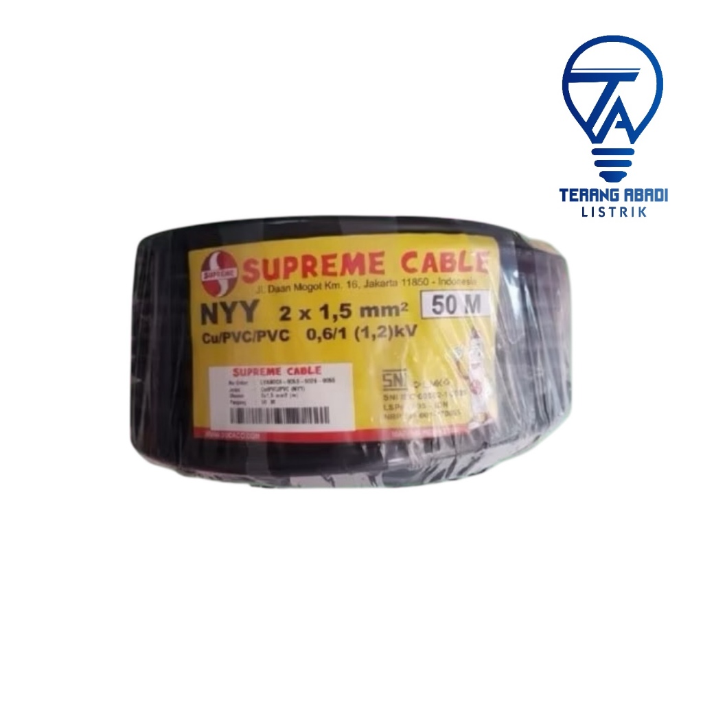 Jual KABEL SUPREME NYY 2 X 1,5 50 MTR | Shopee Indonesia