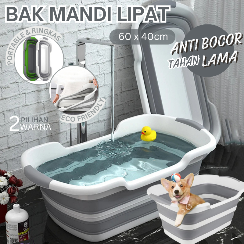 Jual Ember Lipat Multifungsi Bak Mandi Foldable 60 x 40Cm Hemat Tempat ...