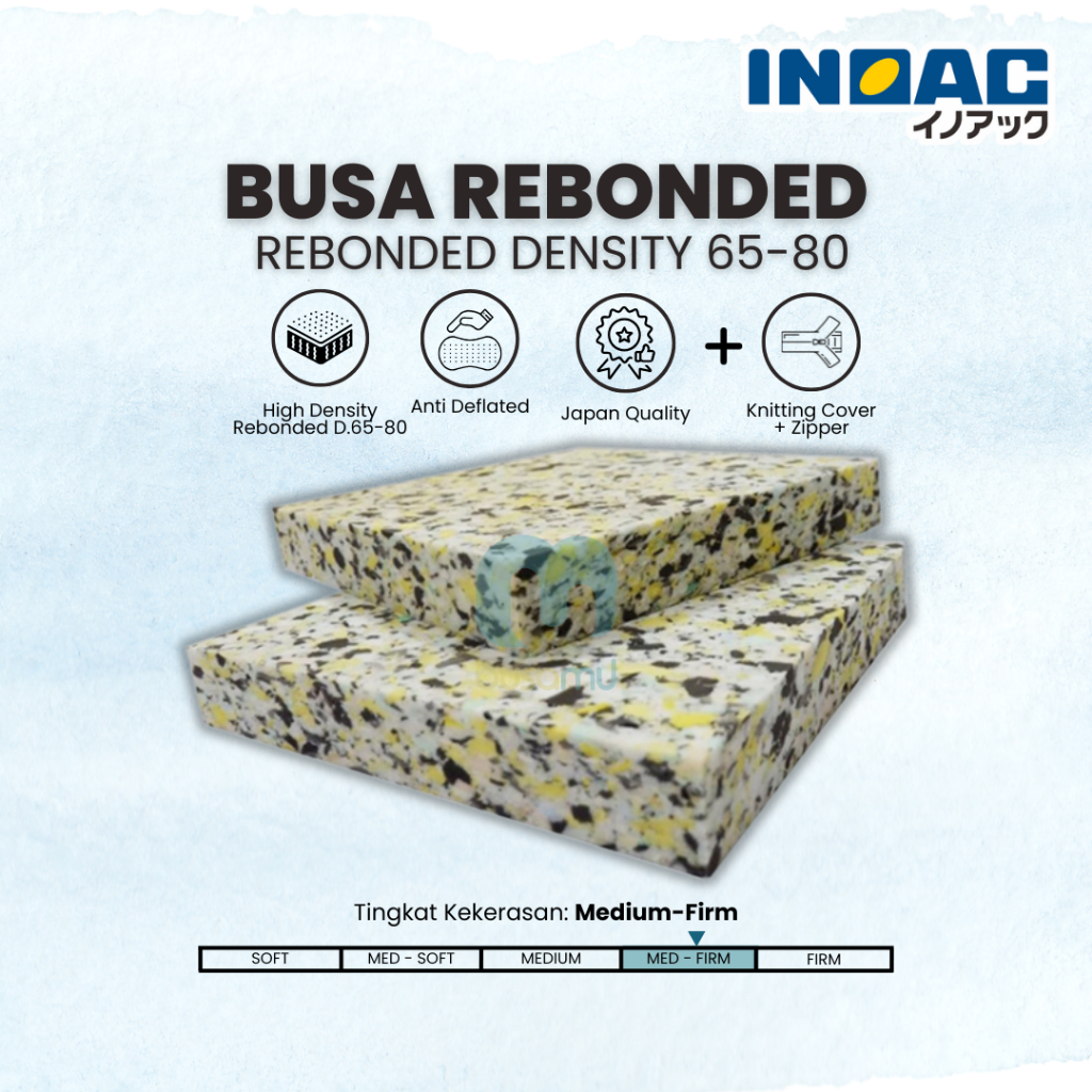 Jual BUSA INOAC REBONDED DENSITY 65 - REBONDED FOAM / KASUR BUSA ...