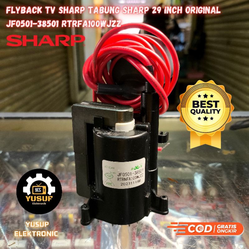 Jual FLYBACK PLAYBECK TV TABUNG SHARP 29 INCH JF0501-38501 RTRNFA100WJZZ FA 100 wjzz ORIGINAL ...