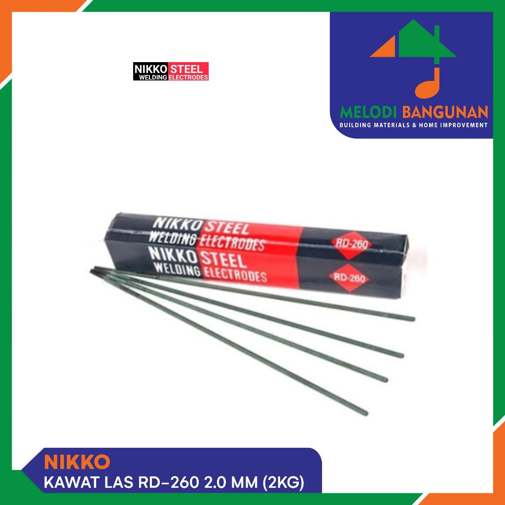 Jual Nikko Steel - Kawat Las Listrik + Welding Electrodes Rd 260 Rd260 2 Mm | Shopee Indonesia