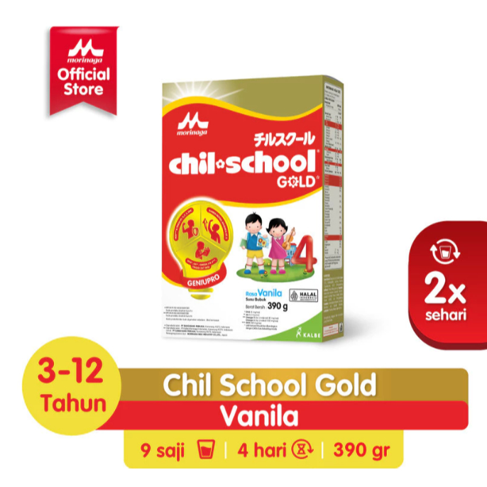 Jual MORINAGA - Chil School Gold 4 Vanilla / Madu 2 x 390 Gr | Shopee ...