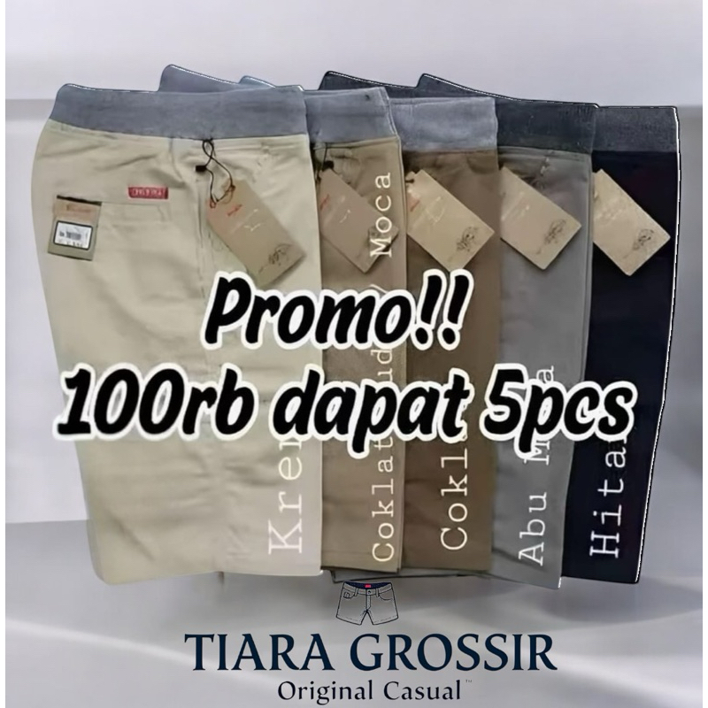 Jual PROMO MURAH !! 100 RIBU DAPAT 5 PCS CELANA PENDEK CHINOS PRIA DEWASA | Shopee Indonesia