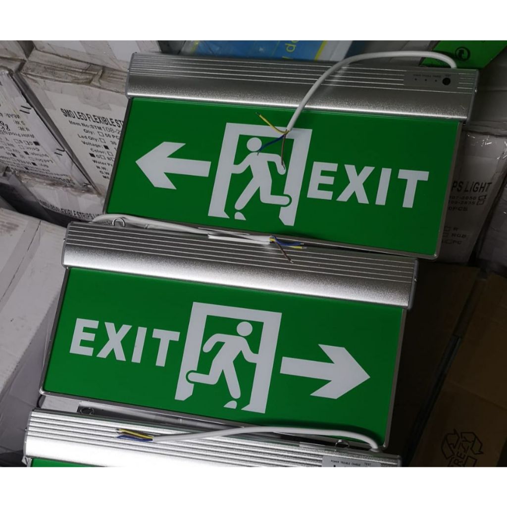 Jual Lampu Emergency EXIT ACRYLIC LED LAMPU Darurat - EXIT | Shopee Indonesia
