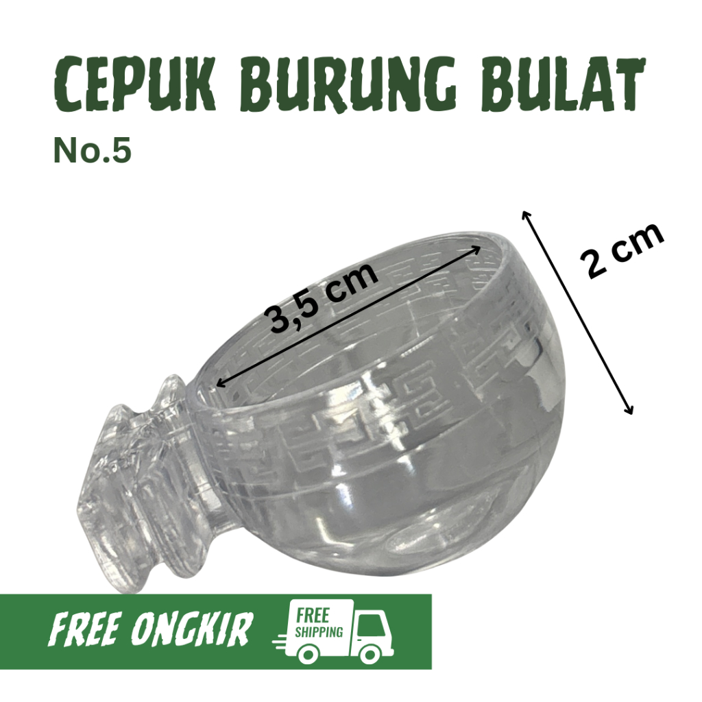 Jual GEMA KICAU - Cepuk Mika Bulat Mini Emboss Batik No 5 Cepuk Cangkir ...